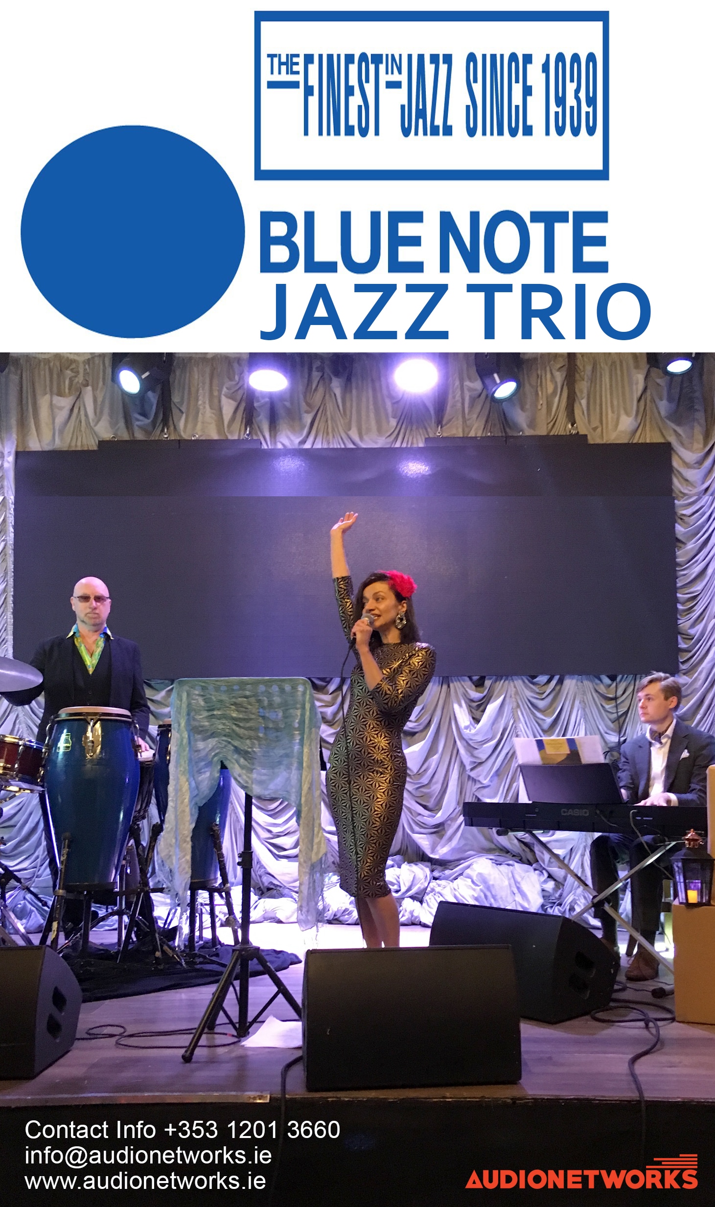 Blue Note Jazz Trio - Irish Jazzy Wedding Bands Ireland